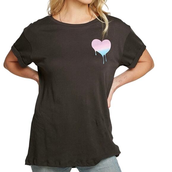 Chaser | Tops | Chaser Scrapbook Tee Size S New With Tag Soo | Poshmark